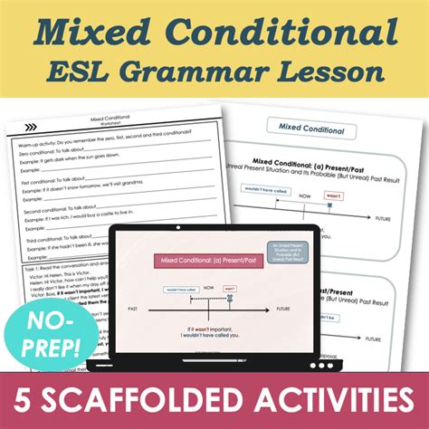 Mixed Conditional Adult Esl B2 Grammar Lesson Activities Worksheets