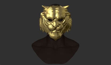 Archivo Stl Máscara De Tigre 🎭 ・modelo De Impresora 3d Para Descargar・cults