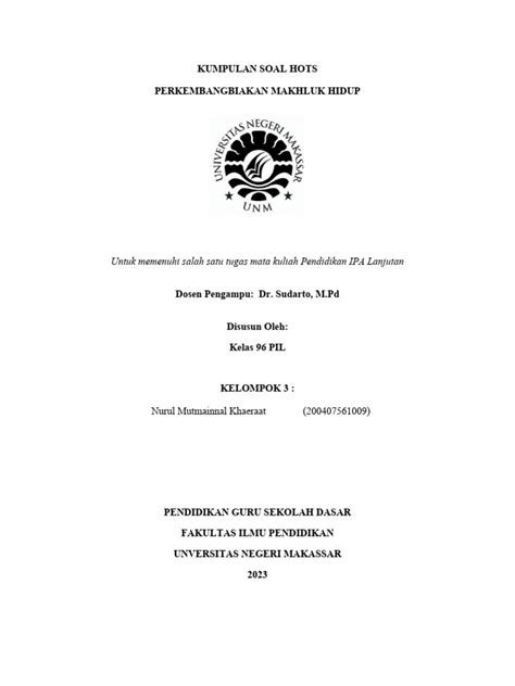 Kumpulan Soal Hots Ipa Pdf