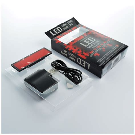 Programmable LED Name Badge Scrolling LED Message Tradeopia Corp