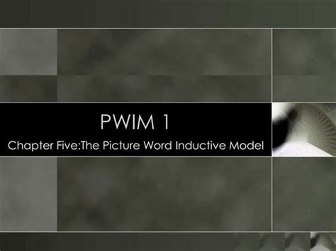 Picture Word Inductive Model In World Languages Ppt