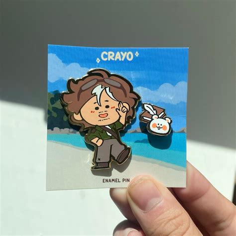 Qsmp Cellbit Chibi Enamel Pin Crayoshop
