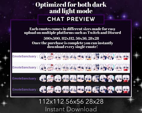 Hunter X Hunter Killua Emote 12 Pack Paquete Para Twitch Discord Anime Manga Acechar