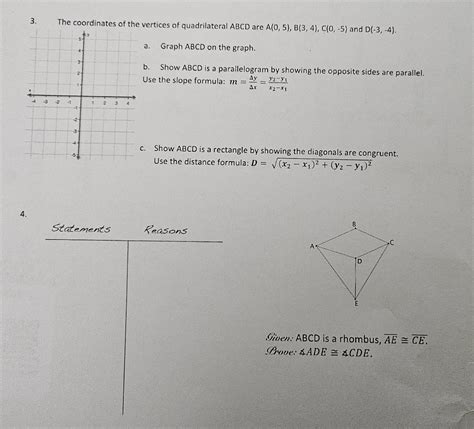 Solved The Coordinates Of The Vertices Of Quadrilateral ABCD Chegg