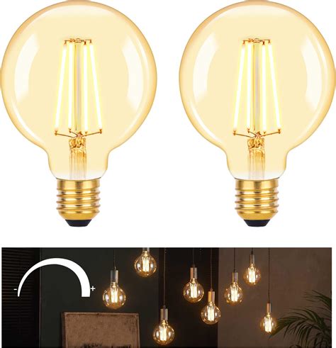 Klyqa G95 Vintage LED Glühbirne E27 I Retro Design I Im Style der