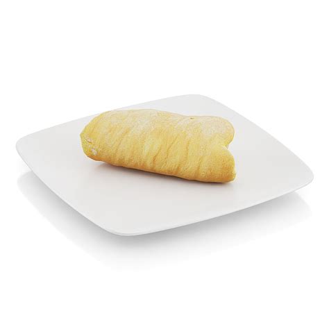 Griddle Cake With Cream 3d Model Download Dairy Bakery On