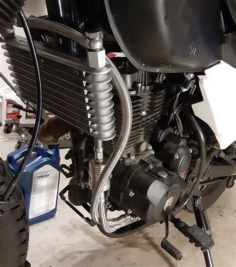 Tbr7 Motorcycle Oil Cooler Installation Toms Cage Free Adventures