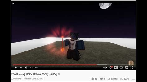 Yba The Lucky Arrow Code Youtube