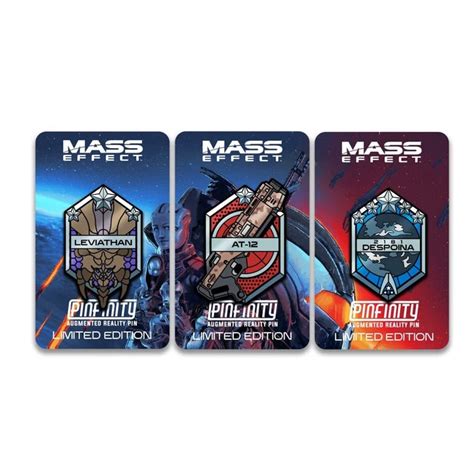 Pinfinity 630128121488 Limited Edition Mass Effect Leviathan Ar 3 Pin Set 6155 Picclick Ca