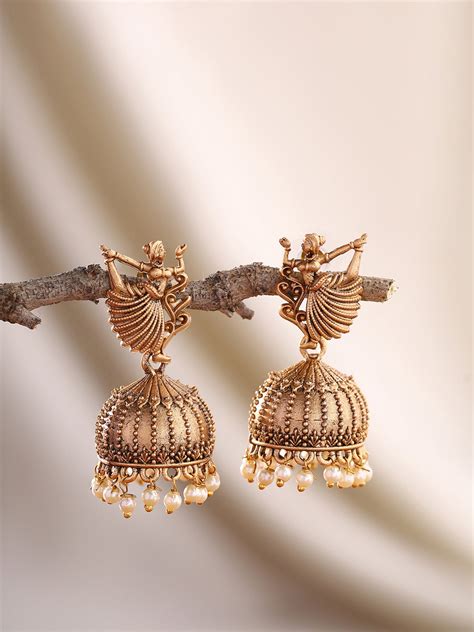Priyaasi Dancing Doll Gold Plated Jhumkas