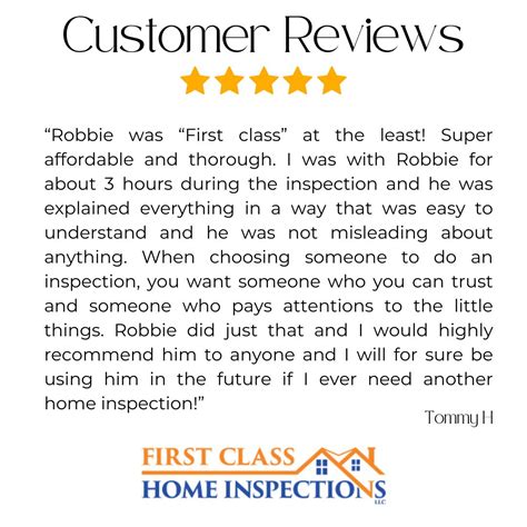 Robbie Risley On Linkedin Firstclassinspections Thankyou Customerreviews Homeinspectionexperts…