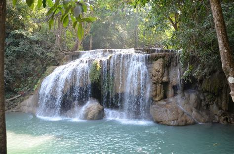 무료 이미지 폭포 밀림 관광 여행 태국 물줄기 열대 우림 Wasserfall 물 특징 동남아시아