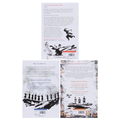 The Poppy War Series By Rf Kuang 3 Books Collection Set Fiction