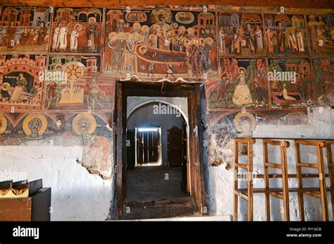 View Of Frescoes From The Ancient Church Of Saint Athanasios 1614 In