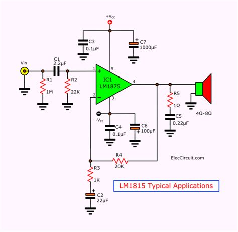 Lm Datasheet Pinout Hifi Audio Amplifier Circuit Eleccircuit