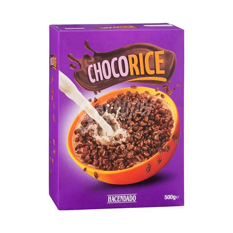 Hacendado Cereal Arroz Inflado Chocolate Caja 500 G
