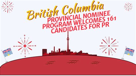 British Columbia Provincial Nominee Program Welcomes 161 Candidates For Pr