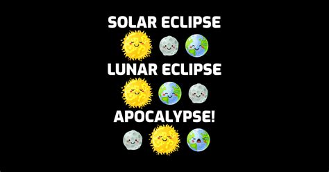 Types Of Eclipse Apocalypse Eclipse Sticker Teepublic