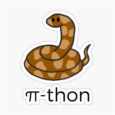 Pi Thon Sticker Sticker By Sparkstem Redbubble