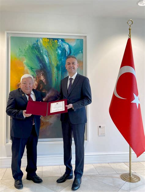 TÜba Honorary Membership Certificate Presented To Prof Dr Bold