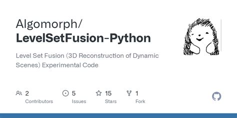 GitHub Algomorph LevelSetFusion Python Level Set Fusion D Reconstruction Of Dynamic Scenes
