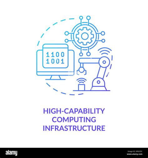 High Capability Computing Infrastructure Blue Gradient Concept Icon Stock Vector Image And Art Alamy