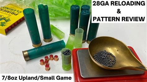 28 Gauge Reloading And Patterning 78oz Fiocchi Reload 24gram Youtube