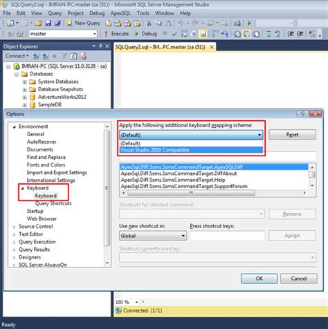 SQL Server Management Studio Tutorial Configuring The Environment