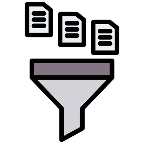 Data Filtering Generic Color Lineal Color Icon