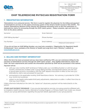 Ohip Ontario Fill Online Printable Fillable Blank PdfFiller