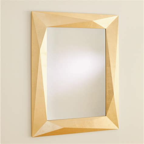 Angular Mirror In Gold Leaf By Global Views 1stopbedrooms