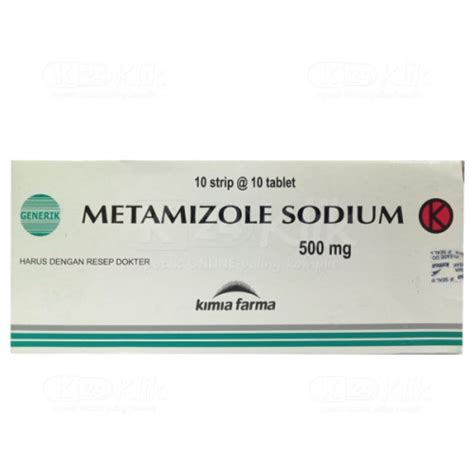 Metamizole 500 Mg 10 Tablet Fm Manfaat Kandungan Dosis Dan Efek