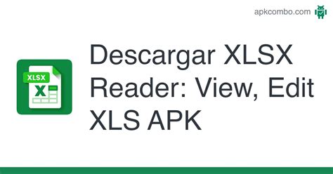 XLSX Reader View Edit XLS APK Android App Descarga Gratis