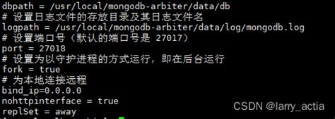 Mongodb Replica Set副本方式集群搭建和keepalived服务高可用配置arbiteronlytrue Csdn博客