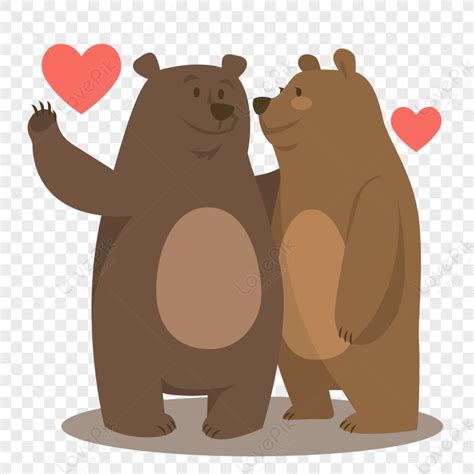 발렌타인 데이 달콤한 날짜 곰 Png 일러스트 무료 다운로드 Lovepik