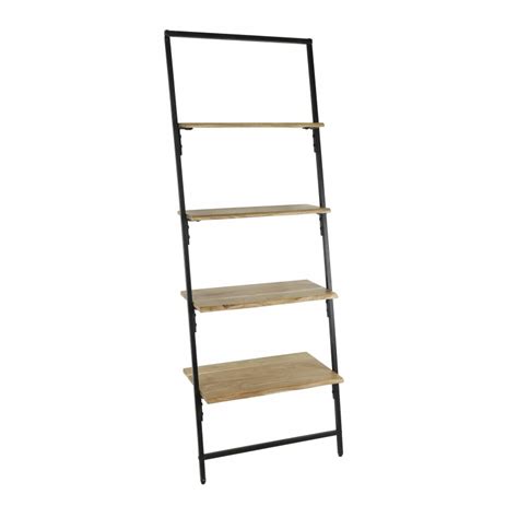 Étagère murale industrielle bois et métal Step