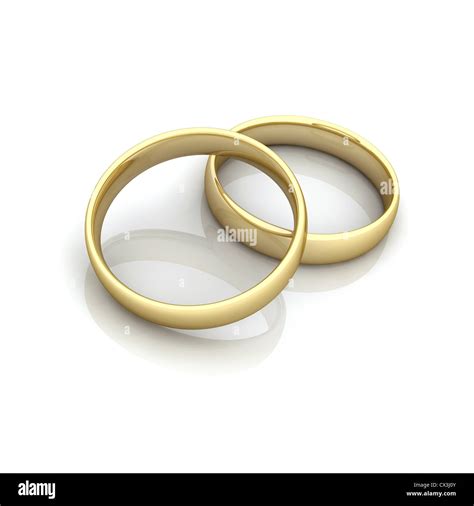 Ringe beieinander Symbol für Fusion Heirat rings symbol for marriage fusion Stock