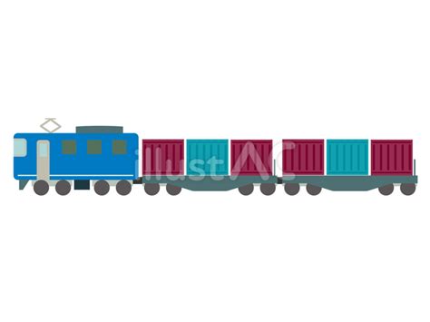貨物電車イラスト No 23785286／無料イラストフリー素材なら「イラストac」