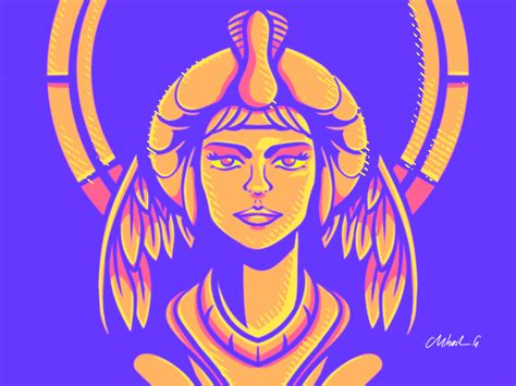 Ancient Goddess Of Egypt By Mihail Găbrian On Dribbble