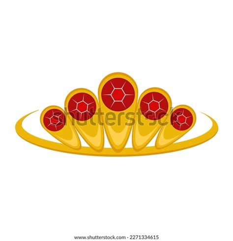 Royal Crown Ruby Stone Stock Vector Royalty Free 2271334615