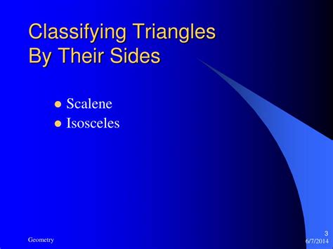 Ppt Classifying Triangles Powerpoint Presentation Free Download Id