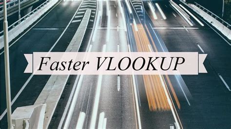 Faster Vlookup Excel Tips Mrexcel Publishing
