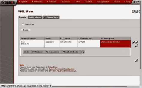 The Sysadminosaurus It Blog Ipsec Vpn With Pfsense Using A Pre Shared