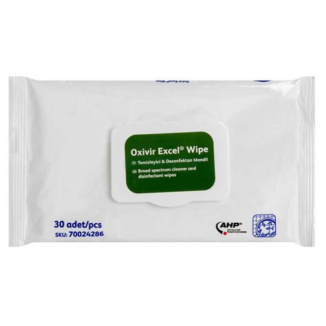 Diversey Oxivir Excel Mendil Maske Camı için Temizleyici ve Dezenfektan
