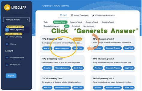 Tutorial On How To Use The Answer Generation Function Lingoleap