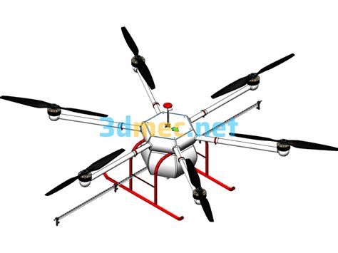 Rotary Wing Agricultural Drone 3d Model Solidworks