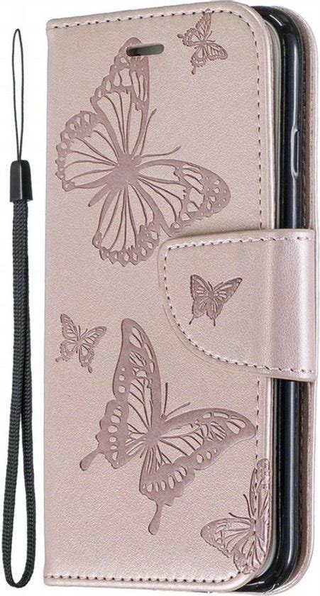 Apple IPhone 7 IPhone 8 Bookcase Roze Vlinders Portemonnee