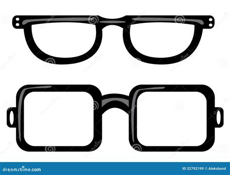 Retro Glasses Isolated On White Royalty Free Stock Images Image 32792199