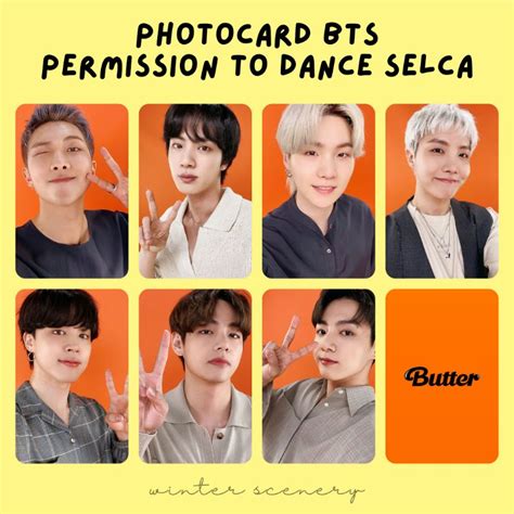 Photocard Bts Permission To Dance Selca Shopee Malaysia