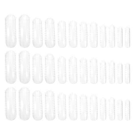 120pcsbox Long Fake Nails Clear Plastic Nails Full Cover Artificial